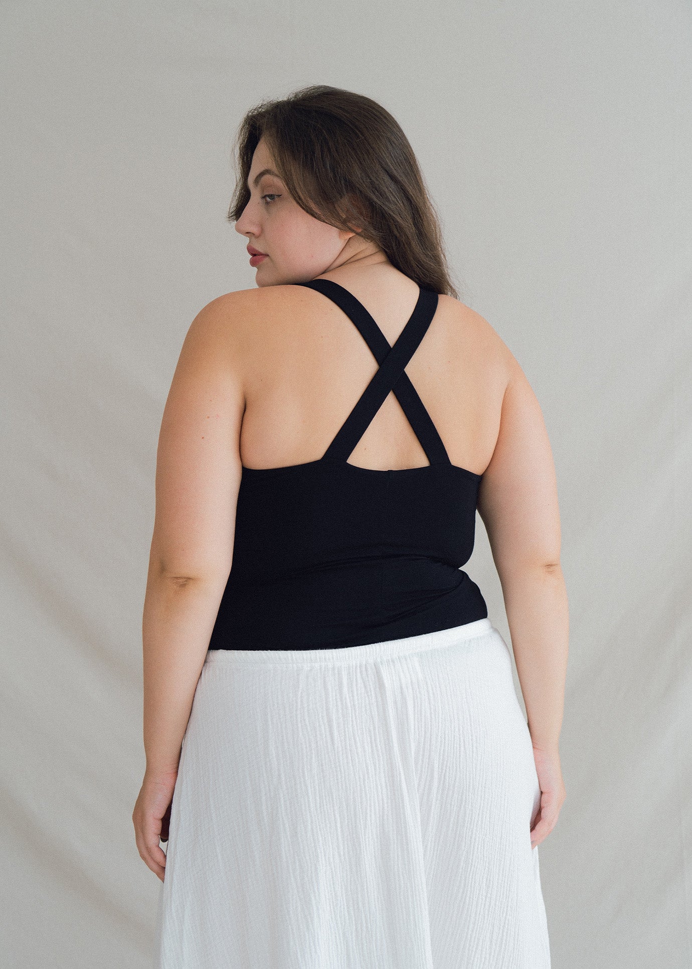 Agni Cross Top Black - Long –Indigo Luna Store