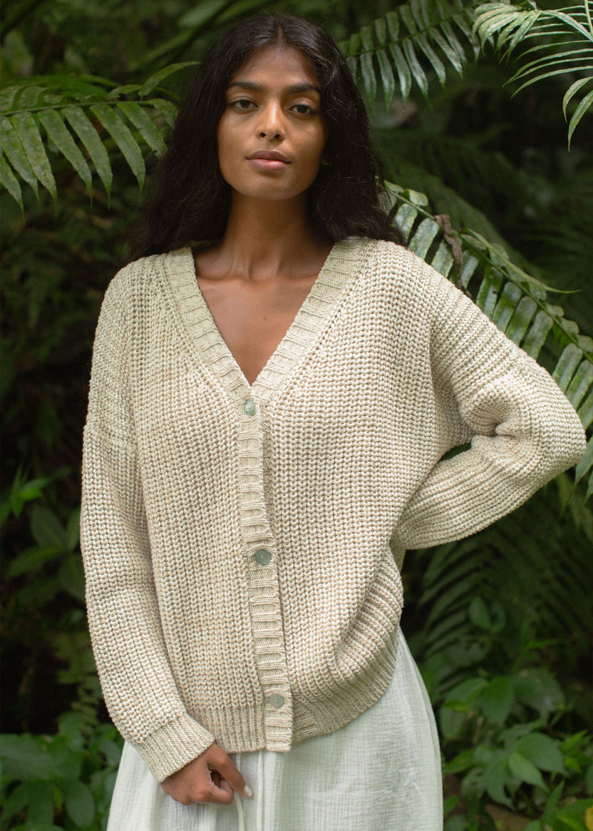 Hand Knitted Helga Cardigan | Sustainable Women Knitwear