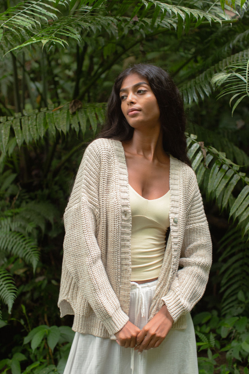 Hand Knitted Helga Cardigan | Sustainable Women Knitwear