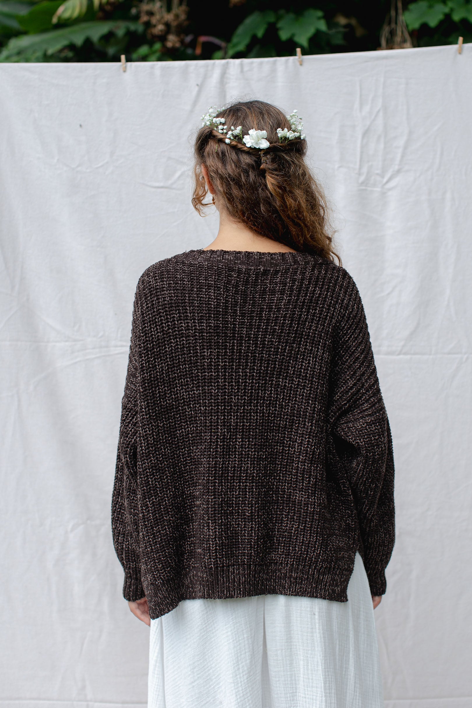 Helga Cardigan Coffee –Indigo Luna Store