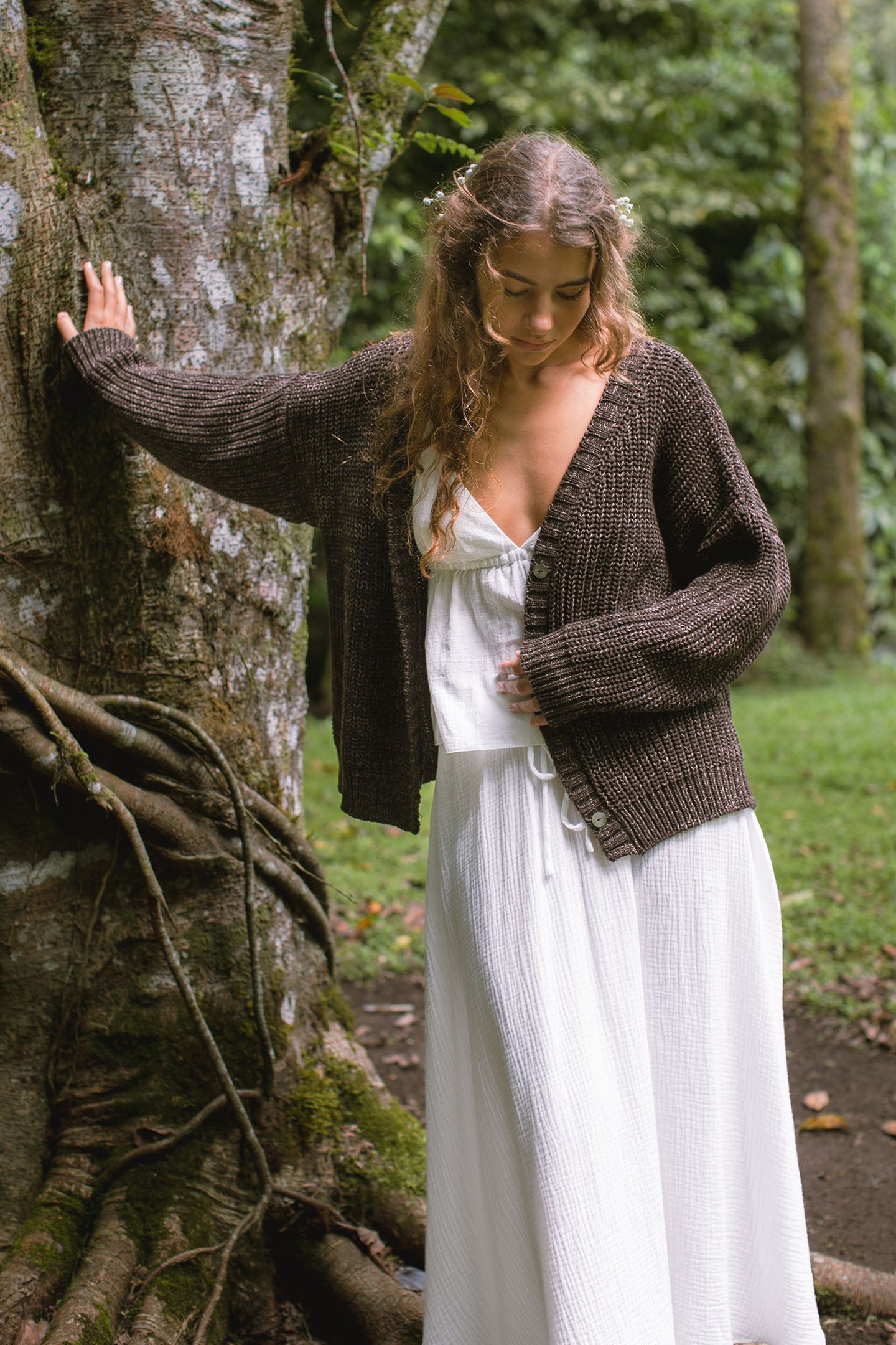Helga Cardigan Coffee