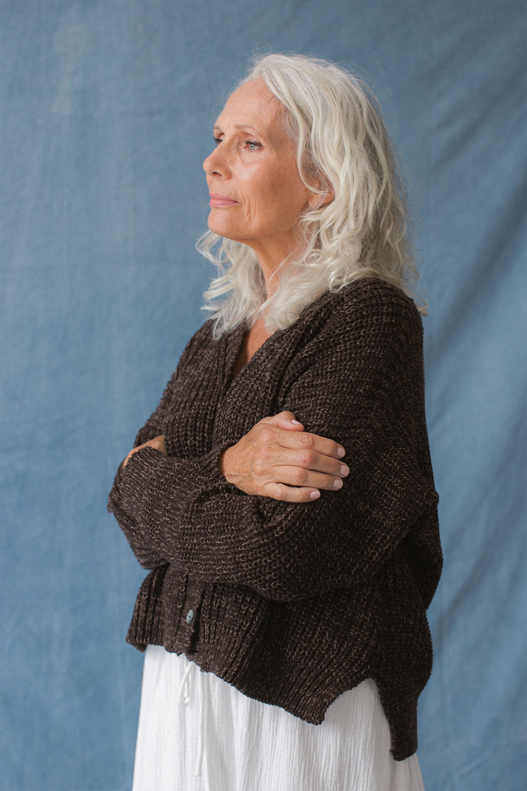 Helga Cardigan Coffee –Indigo Luna Store