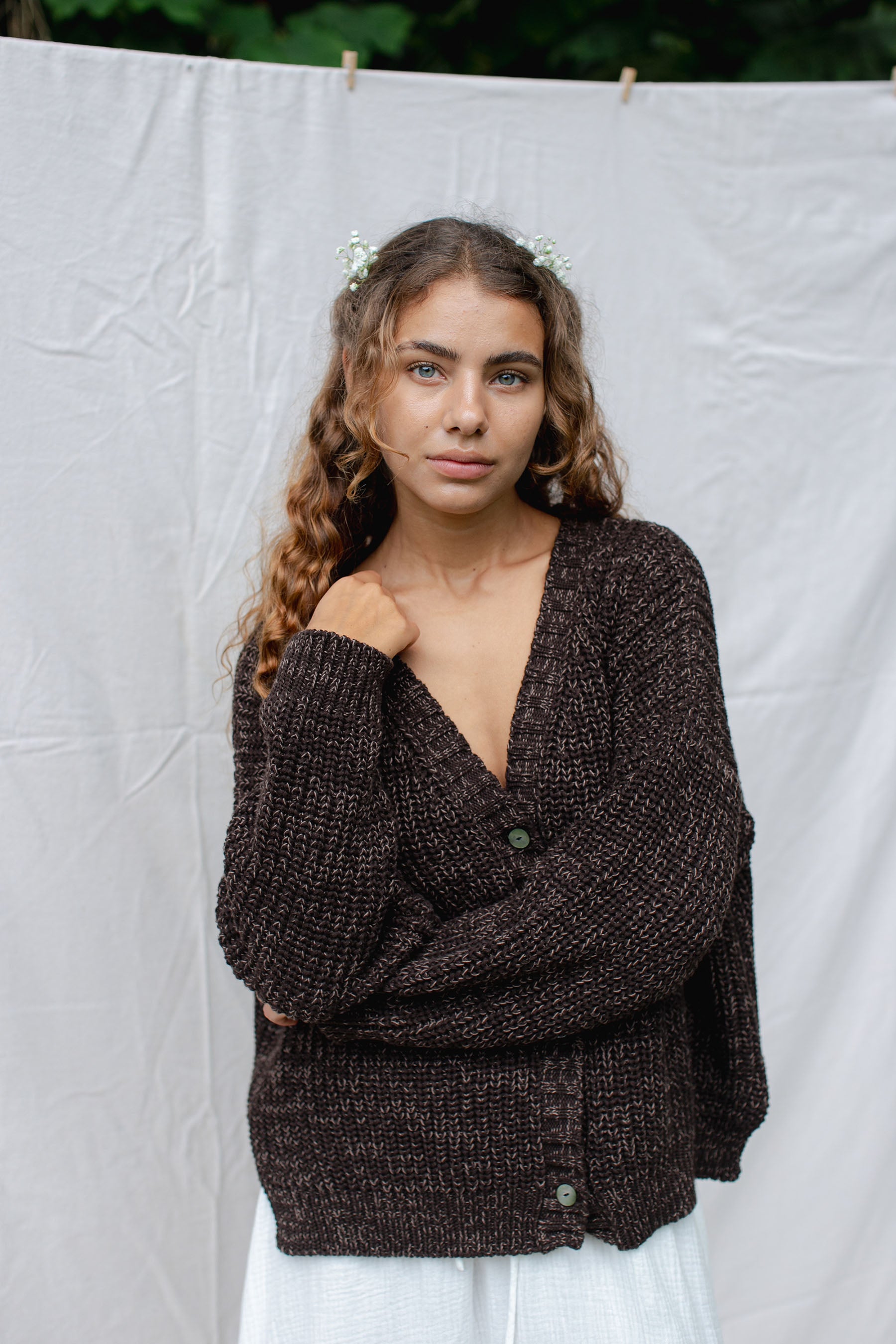 Helga Cardigan Coffee