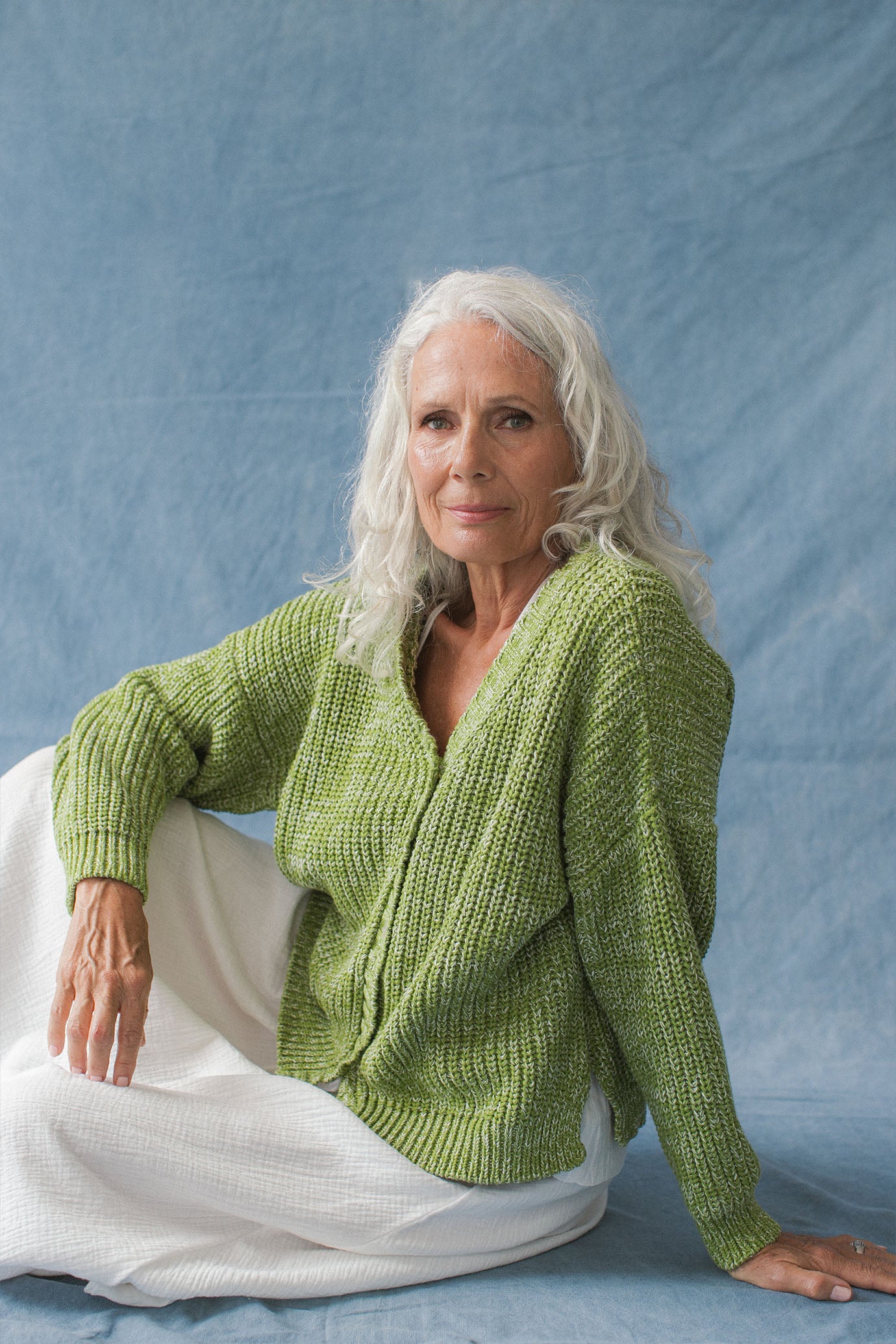 Helga Cardigan Kiwi –Indigo Luna Store