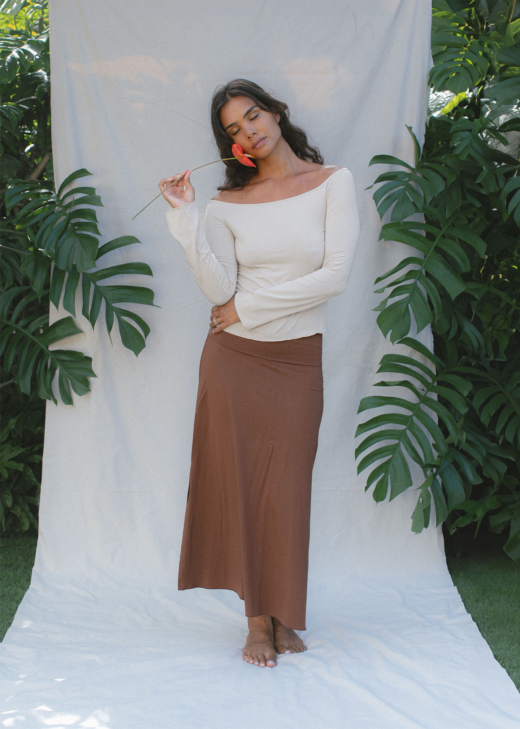 Layla Longsleeve Pearl –Indigo Luna Store