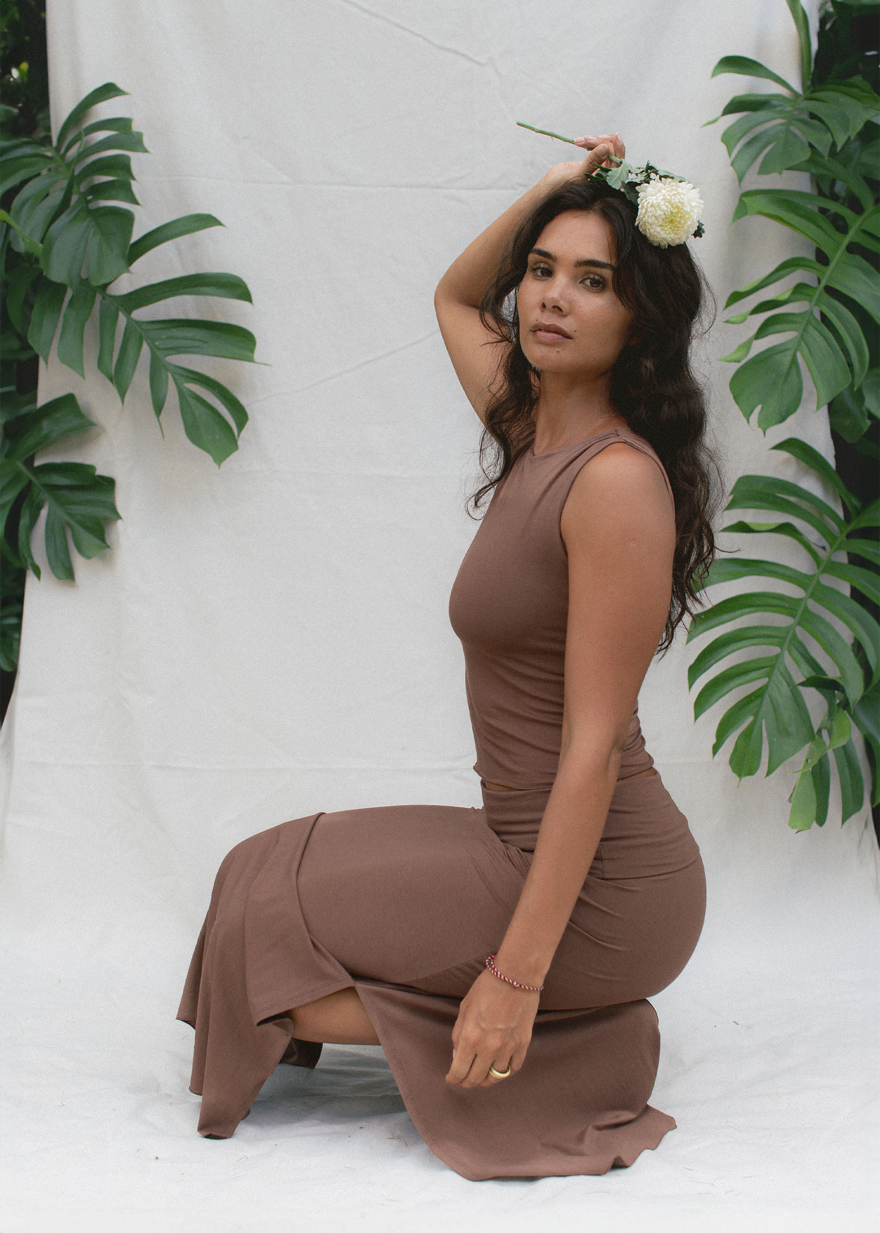 Layla Tank Chocolate –Indigo Luna Store