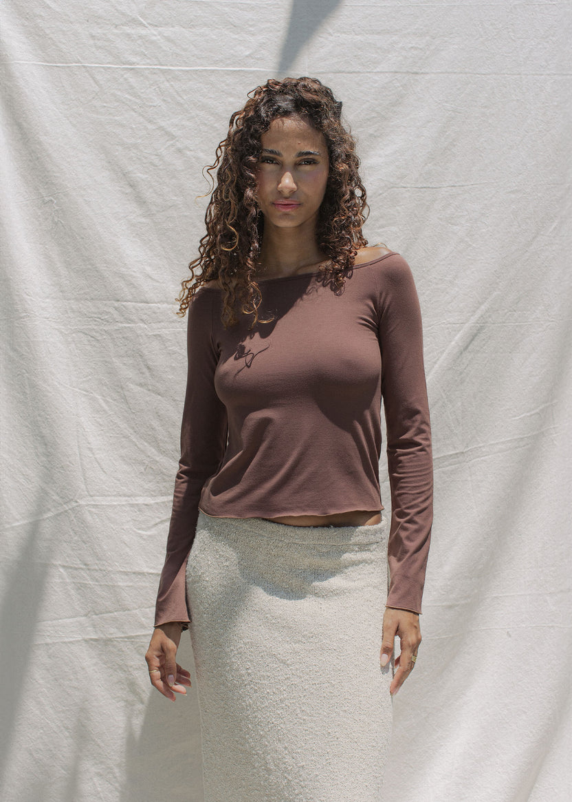 Layla Longsleeve Chocolate –Indigo Luna Store