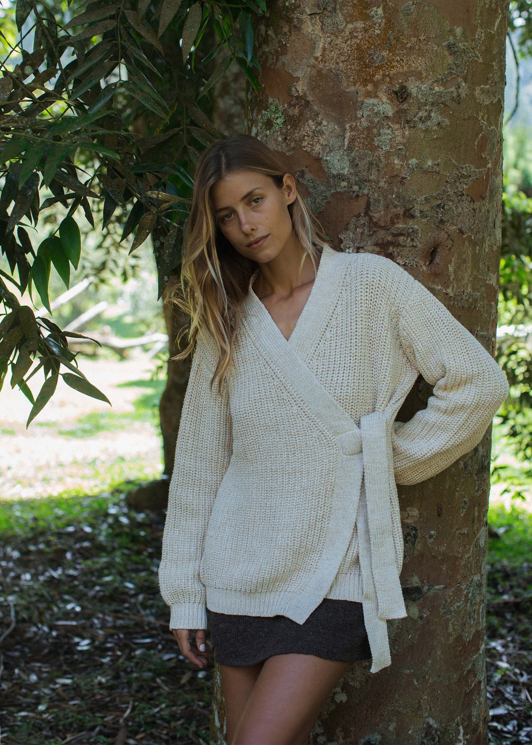 Paloma Wrap Knit Vanilla –Indigo Luna Store