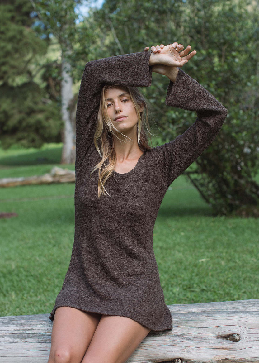 Paloma Dress Truffle –Indigo Luna Store