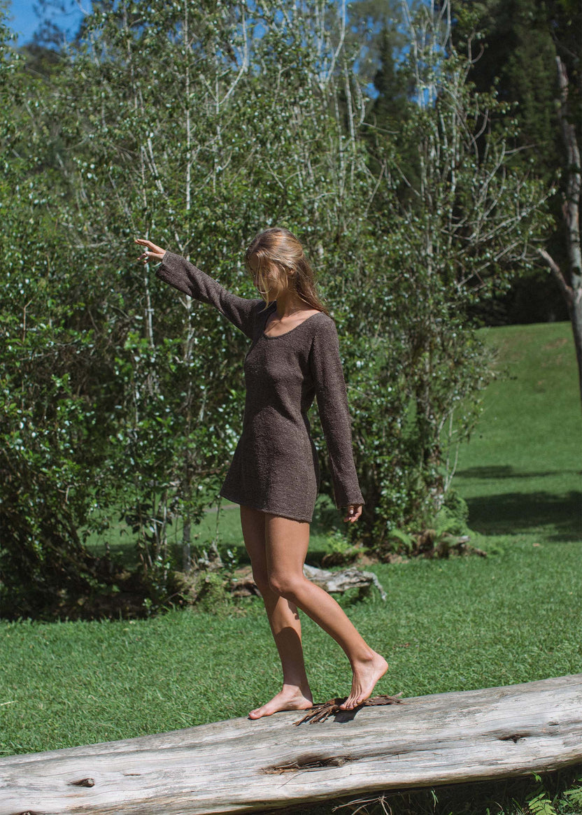 Paloma Dress Truffle –Indigo Luna Store