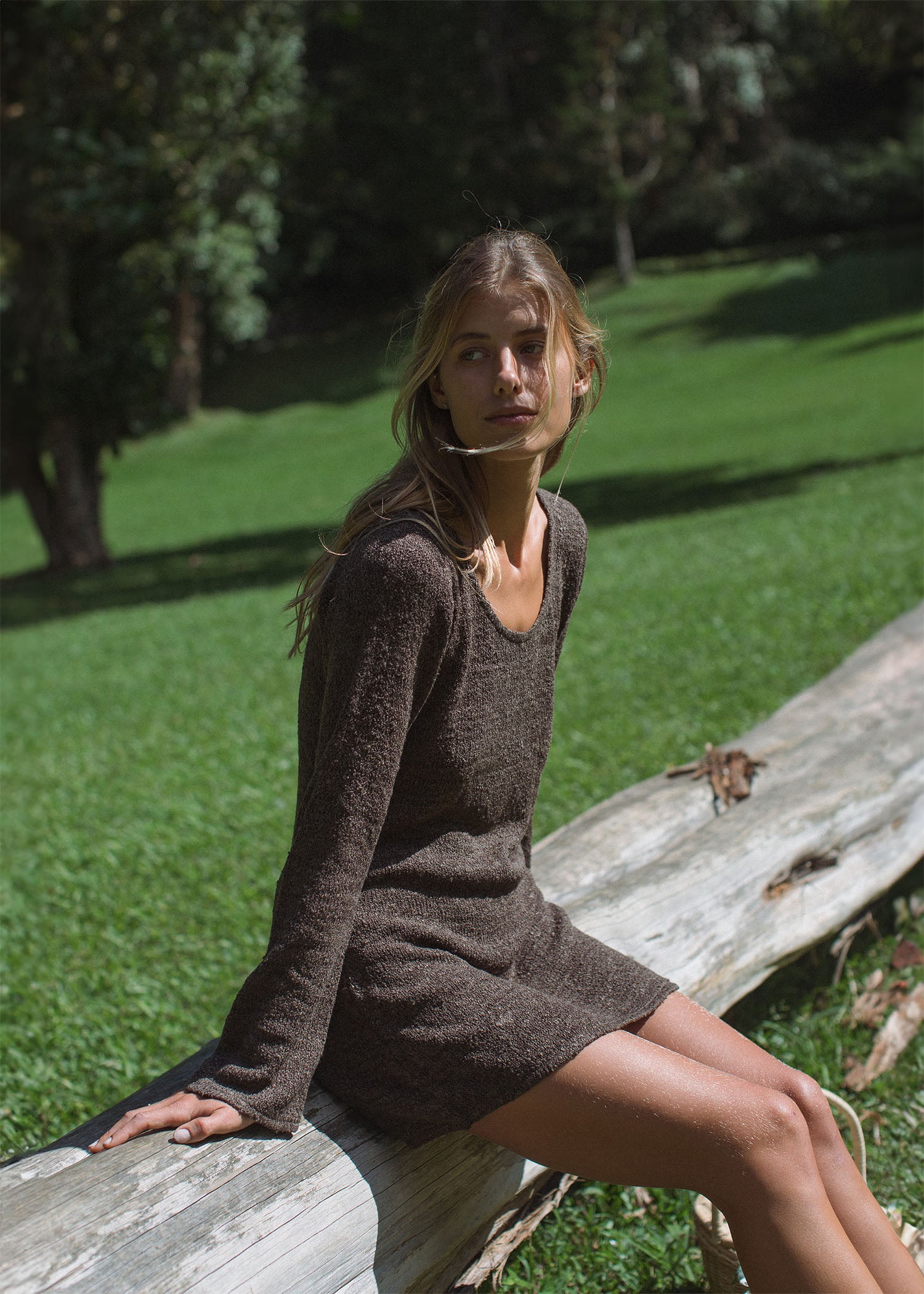 Paloma Dress Truffle –Indigo Luna Store