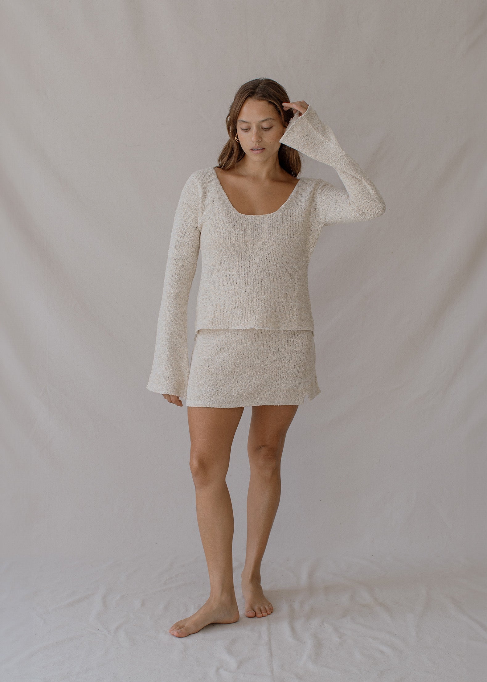 Paloma Mini Skirt Cloud Cream –Indigo Luna Store