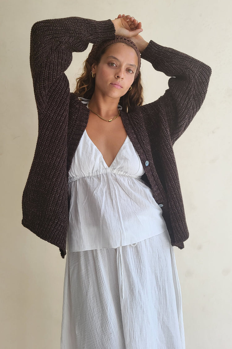 Helga Cardigan Coffee