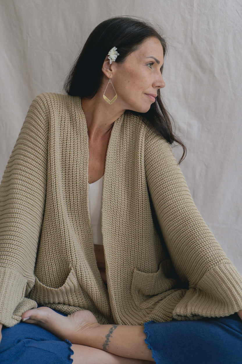 Hand Knitted Poncho | Sustainable Knitwear Australia
