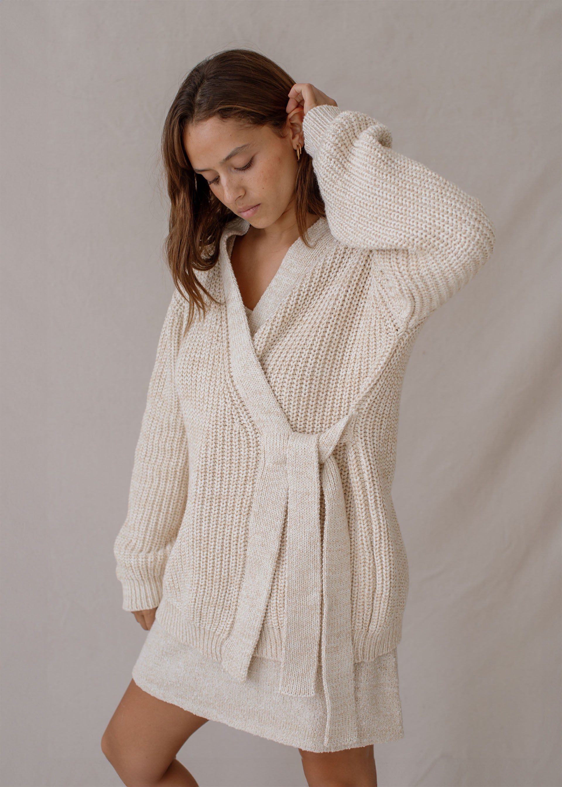 Paloma Wrap Knit Vanilla –Indigo Luna Store
