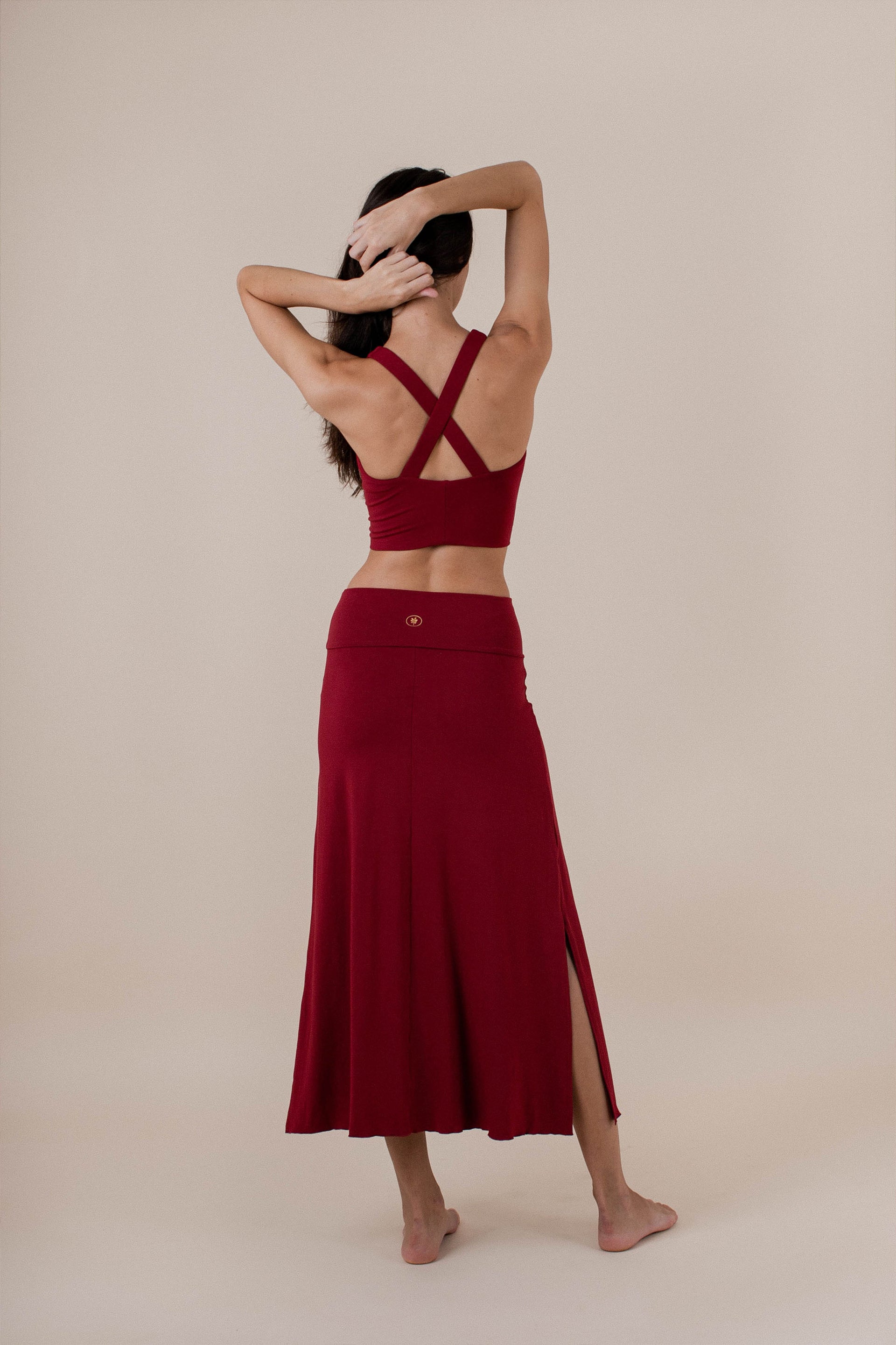 Agni Skirt Dark Rose | Sustainably Made For Your Daily Yoga Lifestyle –Indigo Luna Store